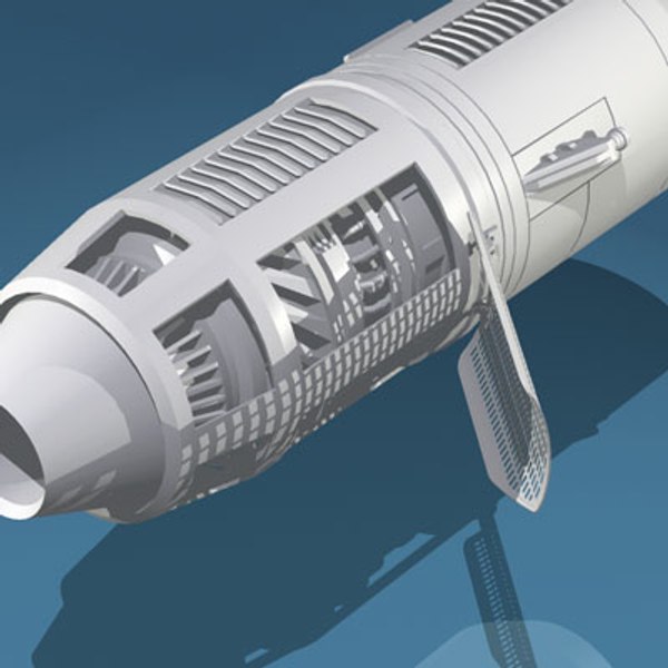 spaceship engine 3d 3ds