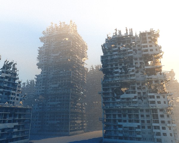 3D city apocalypse model - TurboSquid 1420535