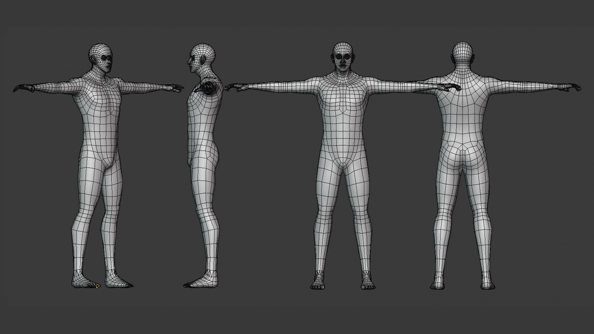 Free Realistic Male Body Basemesh Model - TurboSquid 1609555