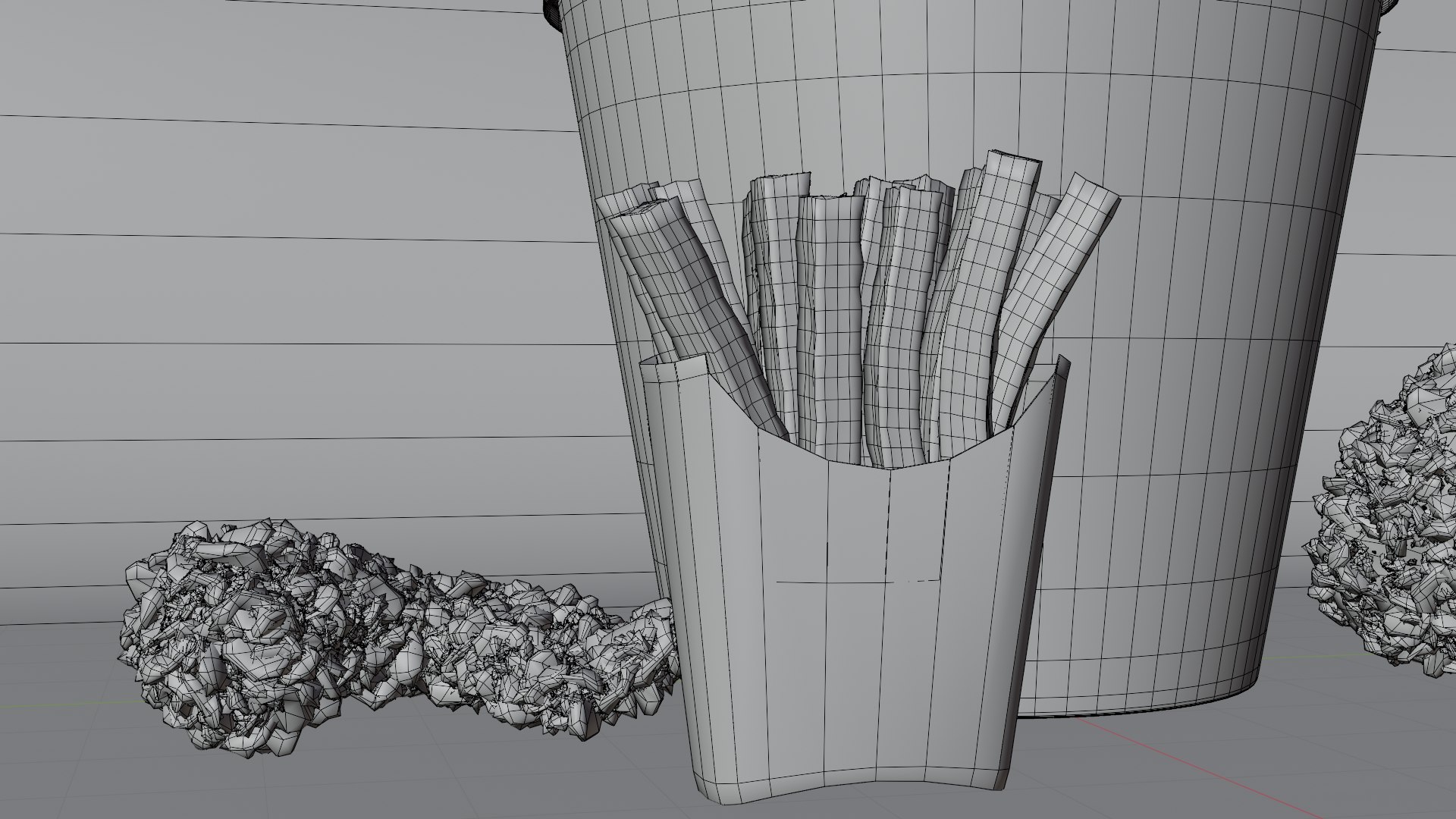 3D KFC CHICKEN AND FRIES - TurboSquid 1870702