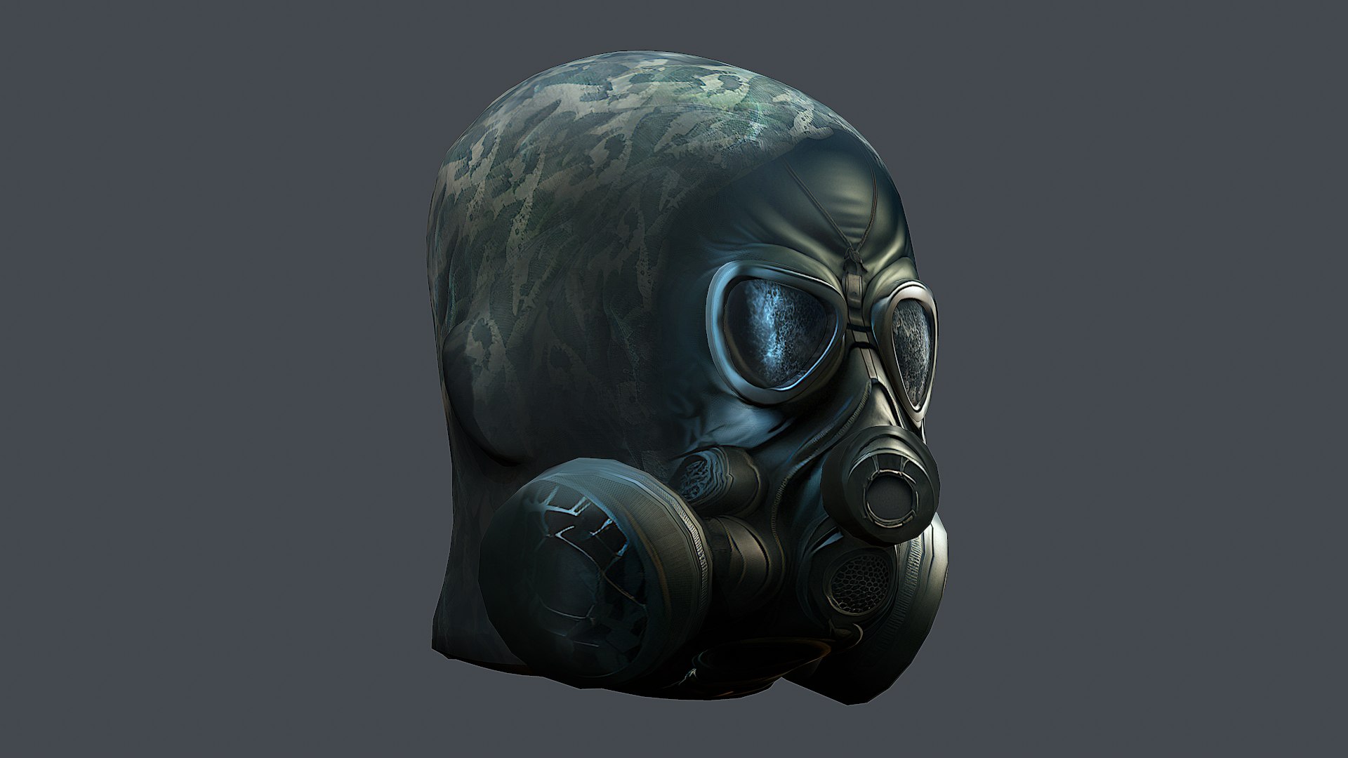 3D Gas Mask Helmet 3d Model Military Combat Fantasy Cyborg Space Model ...