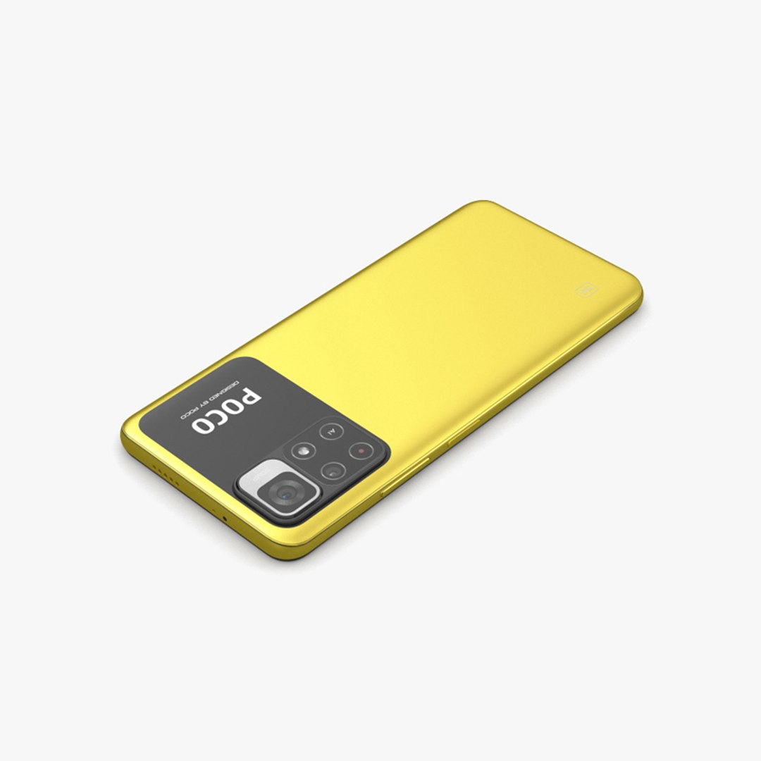 3D Xiaomi Poco M4 Pro Poco Yellow Model - TurboSquid 1929329