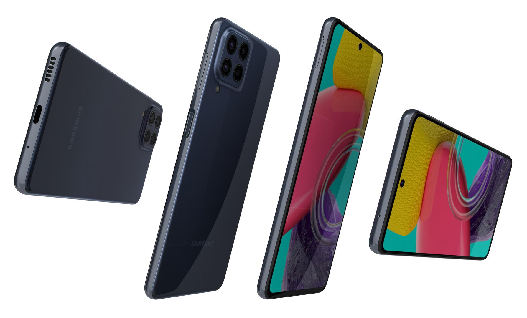 3D Samsung Galaxy M53 Blue - TurboSquid 1892044