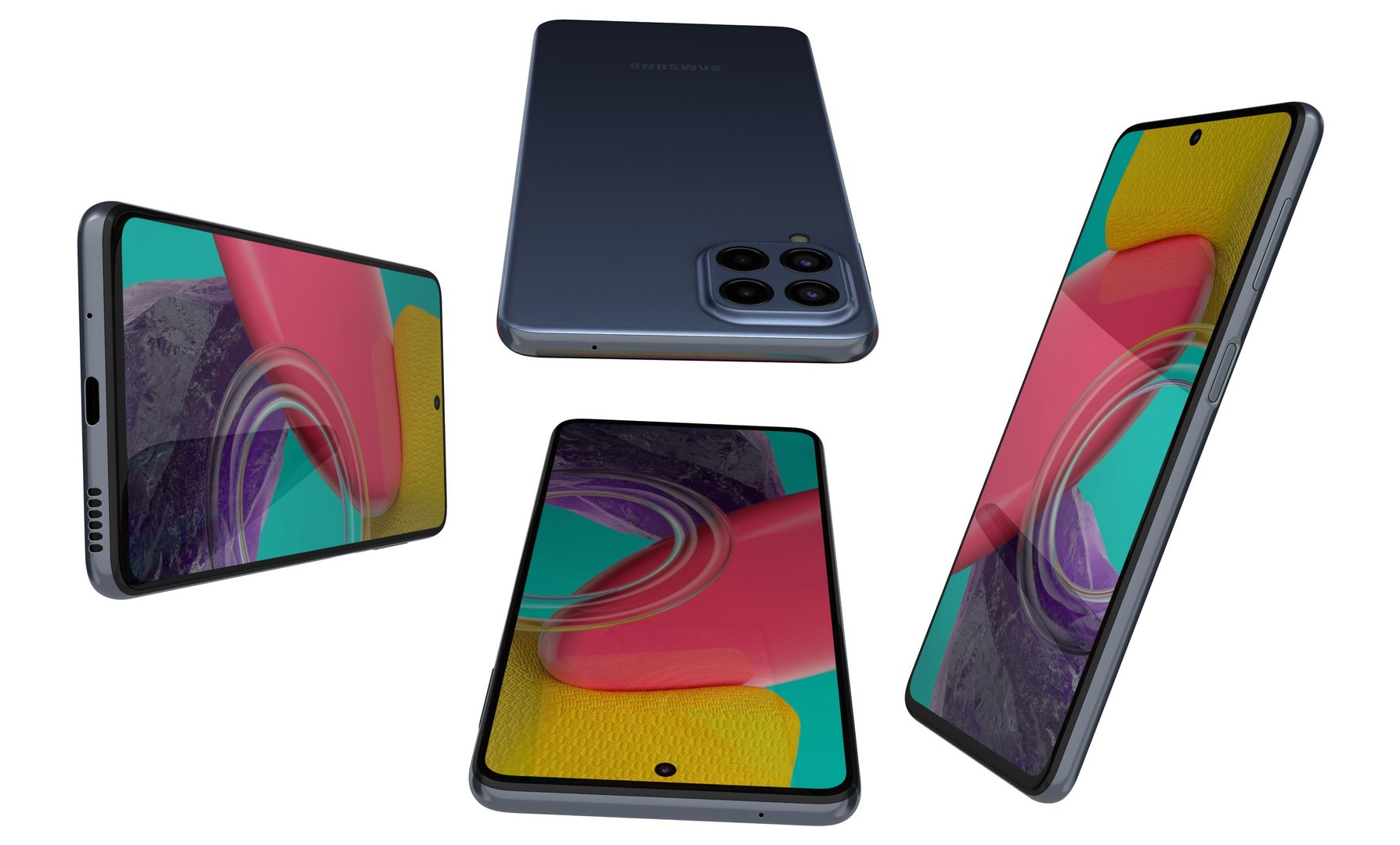 3D Samsung Galaxy M53 Blue - TurboSquid 1892044