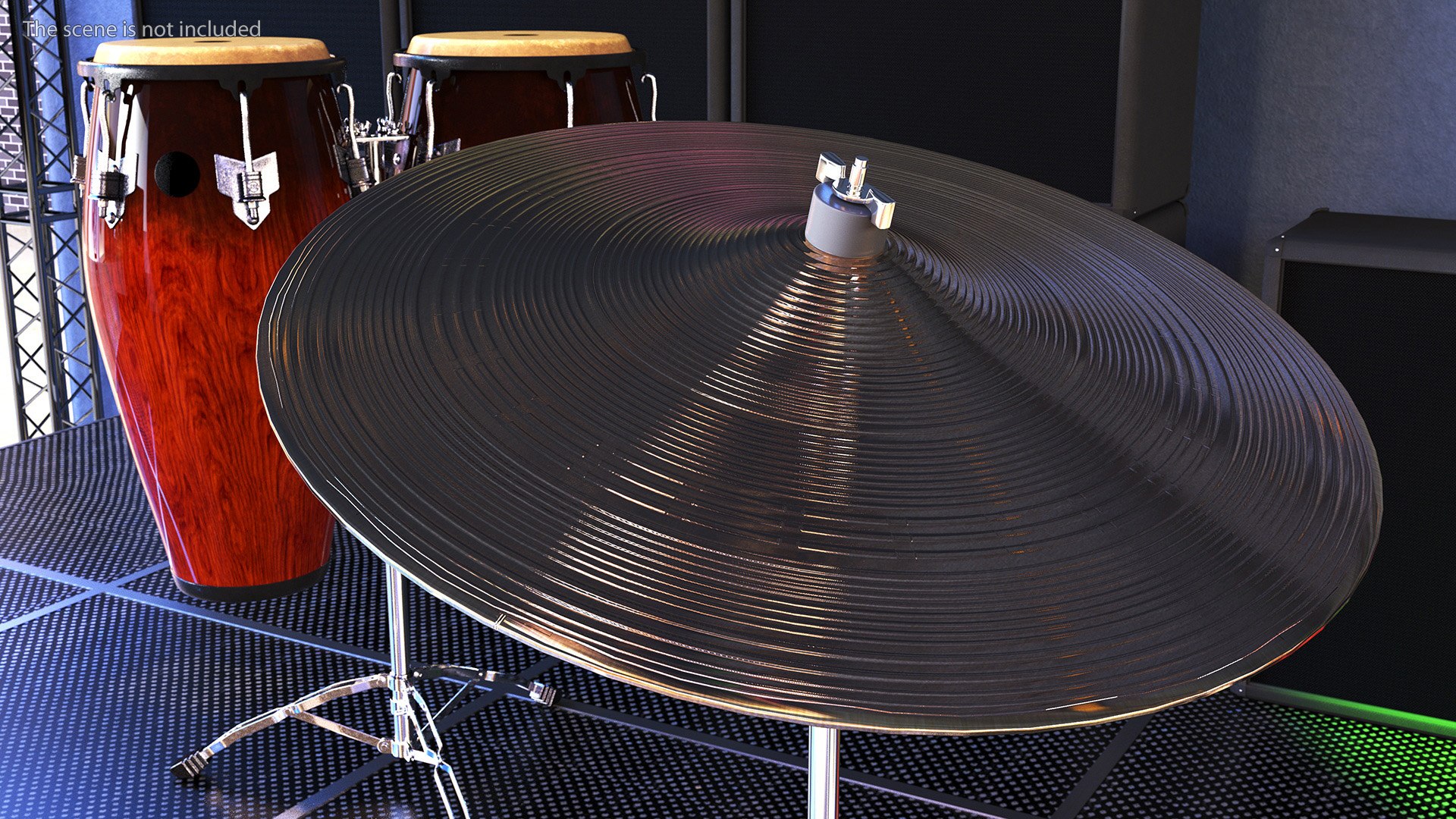 3D Model Crash Cymbal With Stand - TurboSquid 2179950