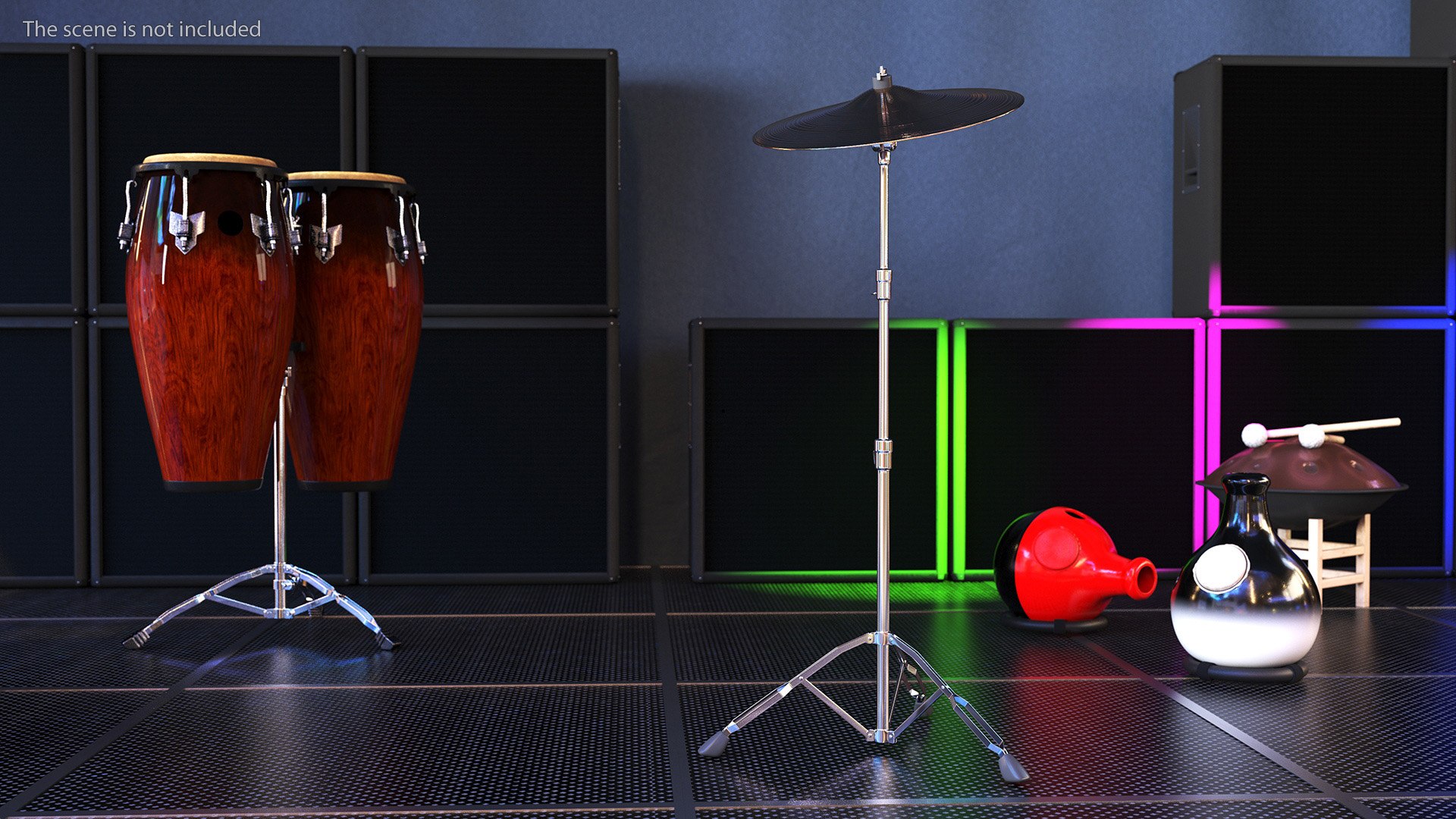 3D Model Crash Cymbal With Stand - TurboSquid 2179950