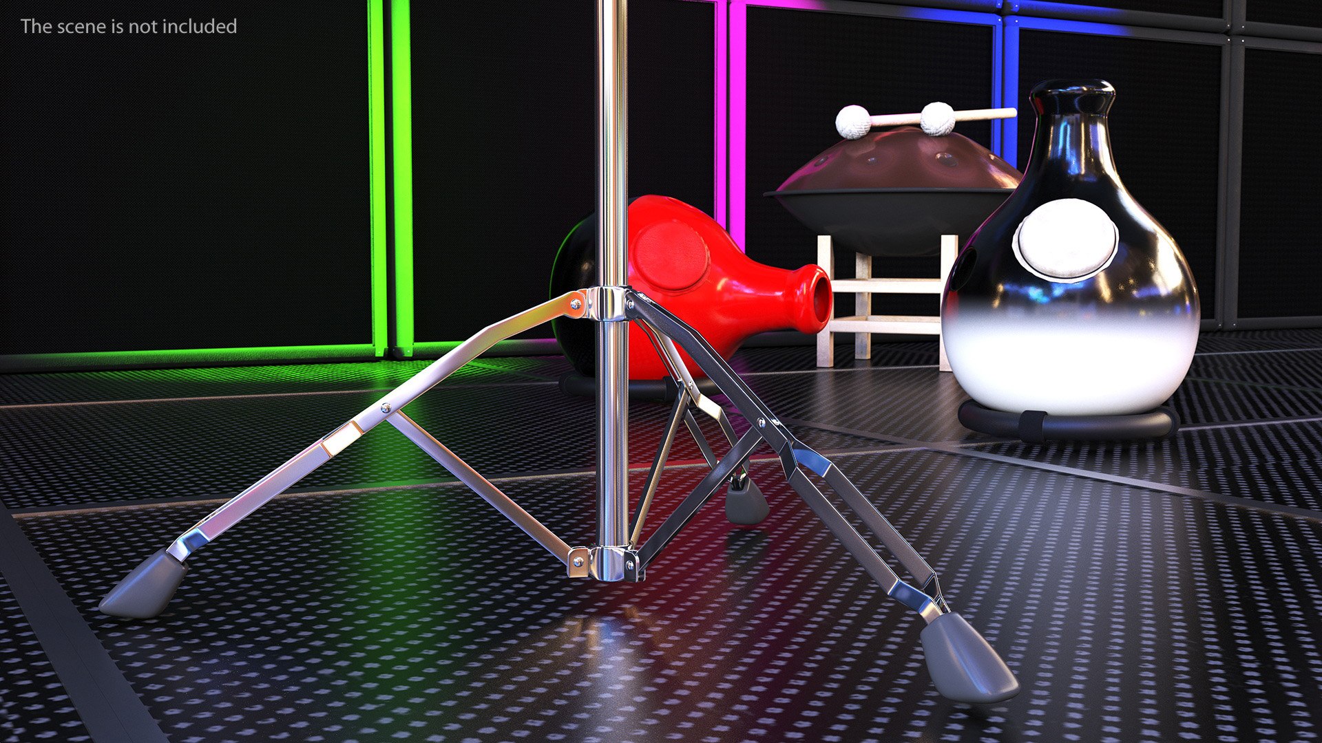 3D Model Crash Cymbal With Stand - TurboSquid 2179950
