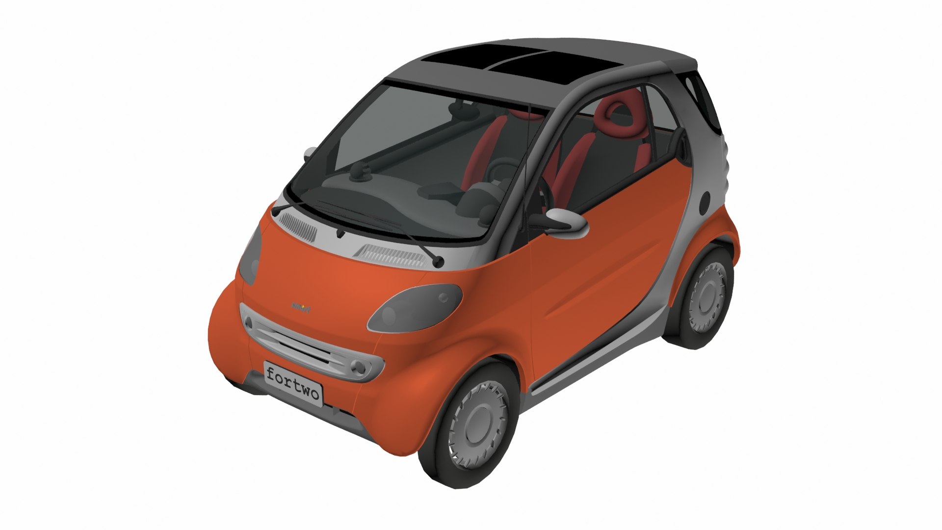 Cute car 3D model - TurboSquid 1672538