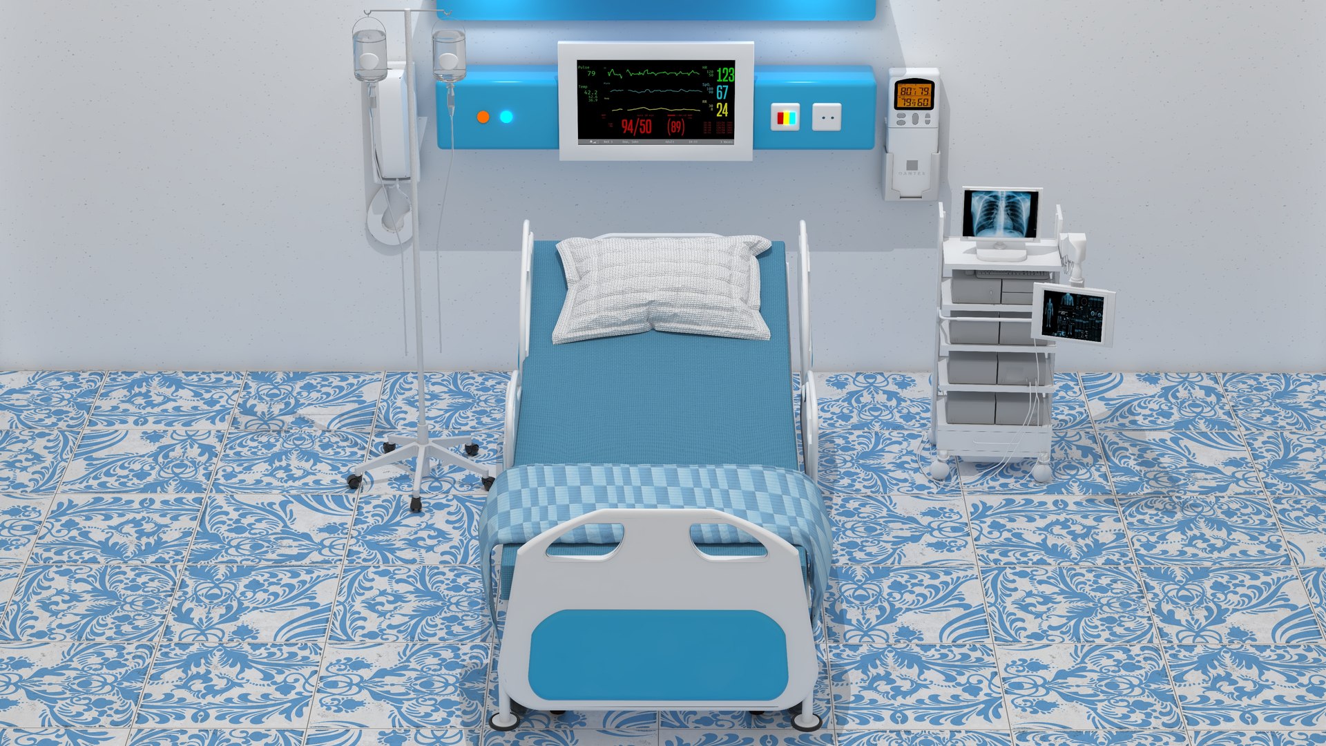 3D Intensive Care Unit 5 Model - TurboSquid 2058345