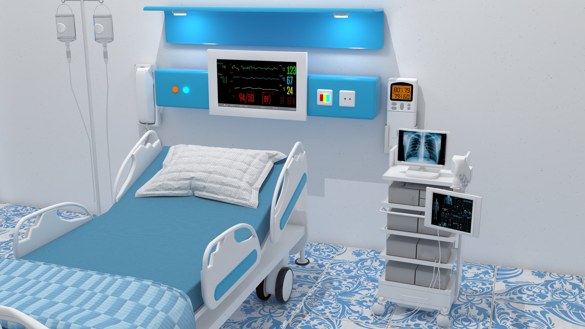 3D Intensive Care Unit 5 Model - TurboSquid 2058345
