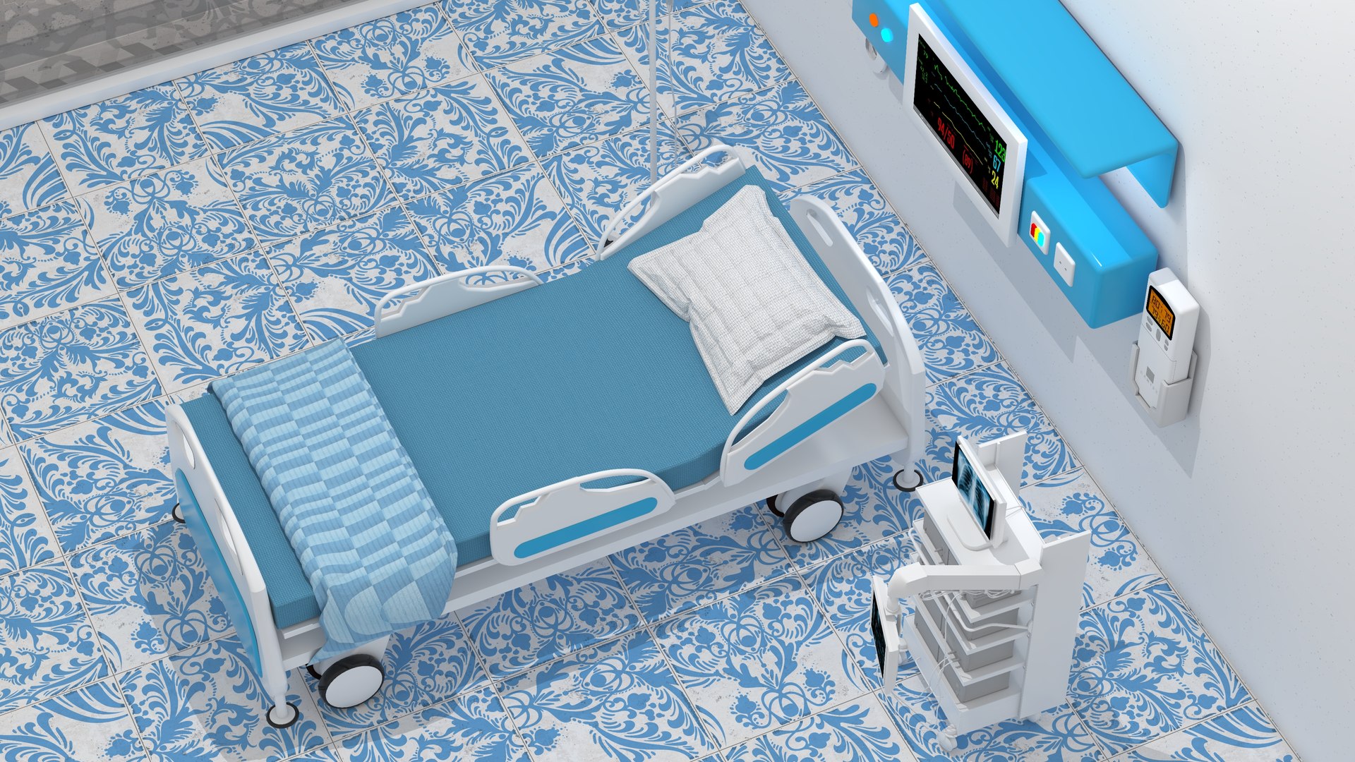3D Intensive Care Unit 5 Model - TurboSquid 2058345