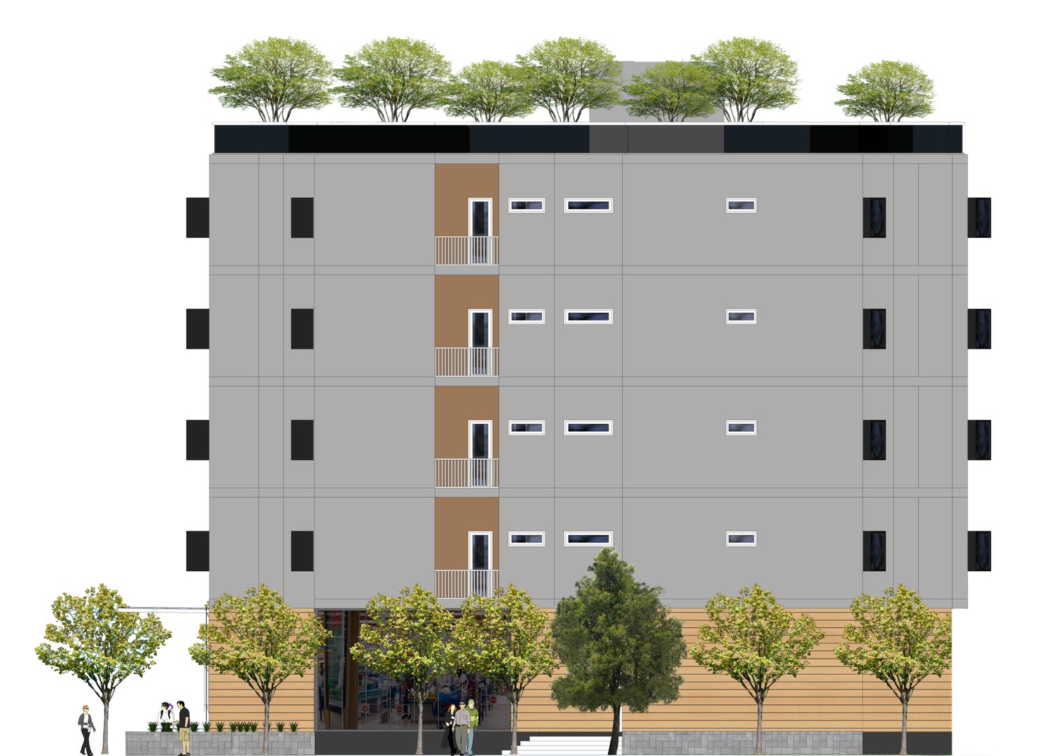 Low-rise Apartment Building 3D Model - TurboSquid 1837005