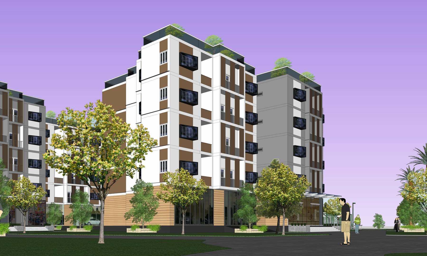 Low-rise Apartment Building 3D Model - TurboSquid 1837005