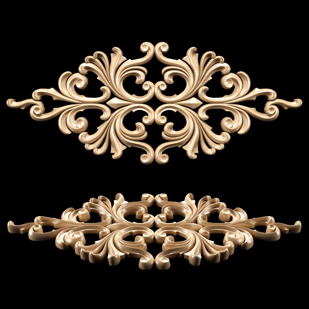 Classic style carving 3D model - TurboSquid 1555437