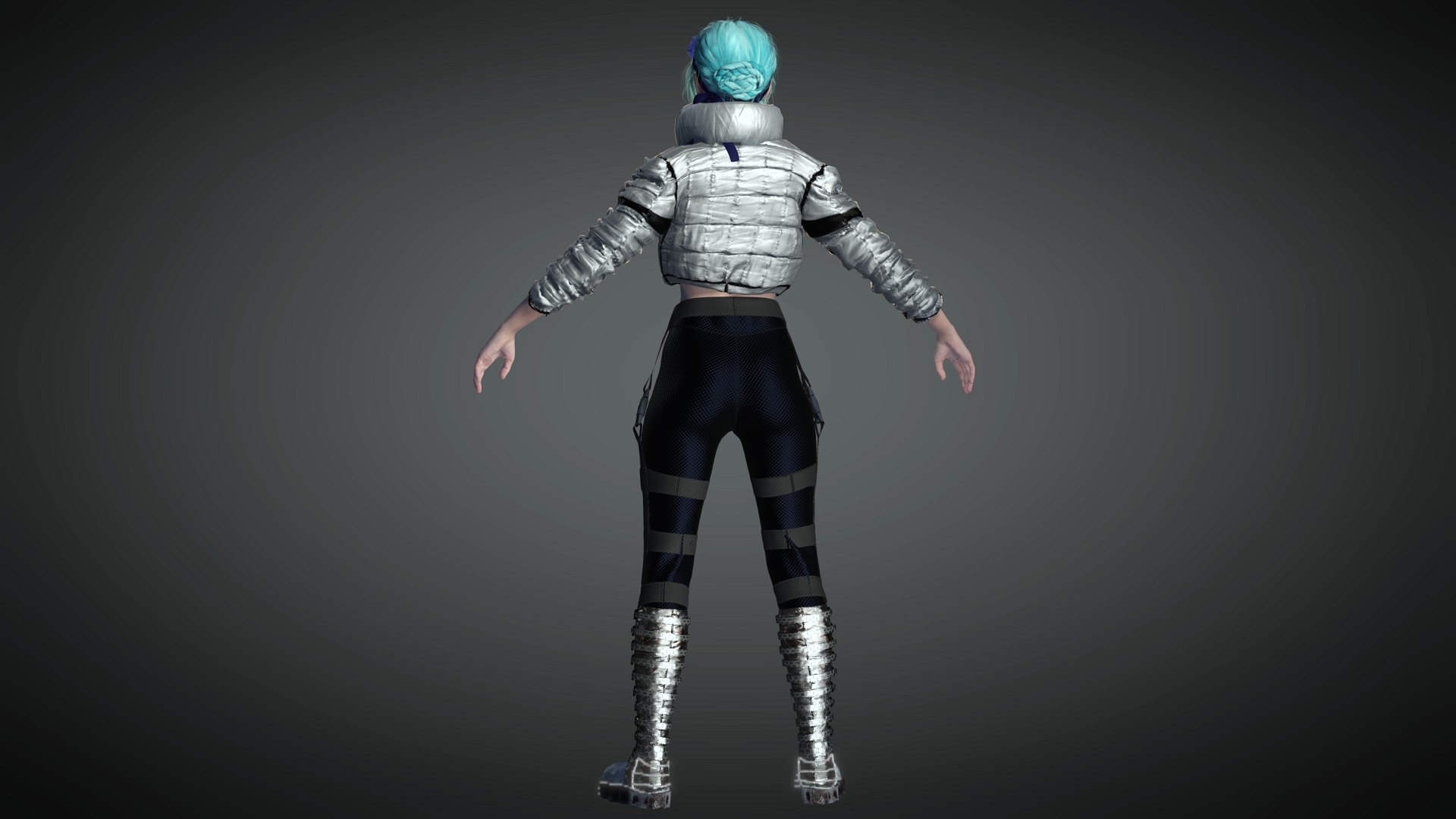 3D Model Cyber Punk Female Character 08 - TurboSquid 1888448