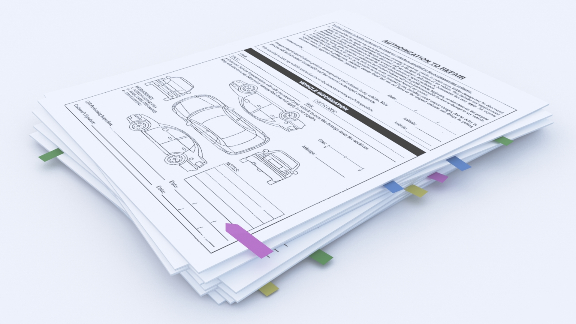 Office Paperwork 3D Model - TurboSquid 1237474
