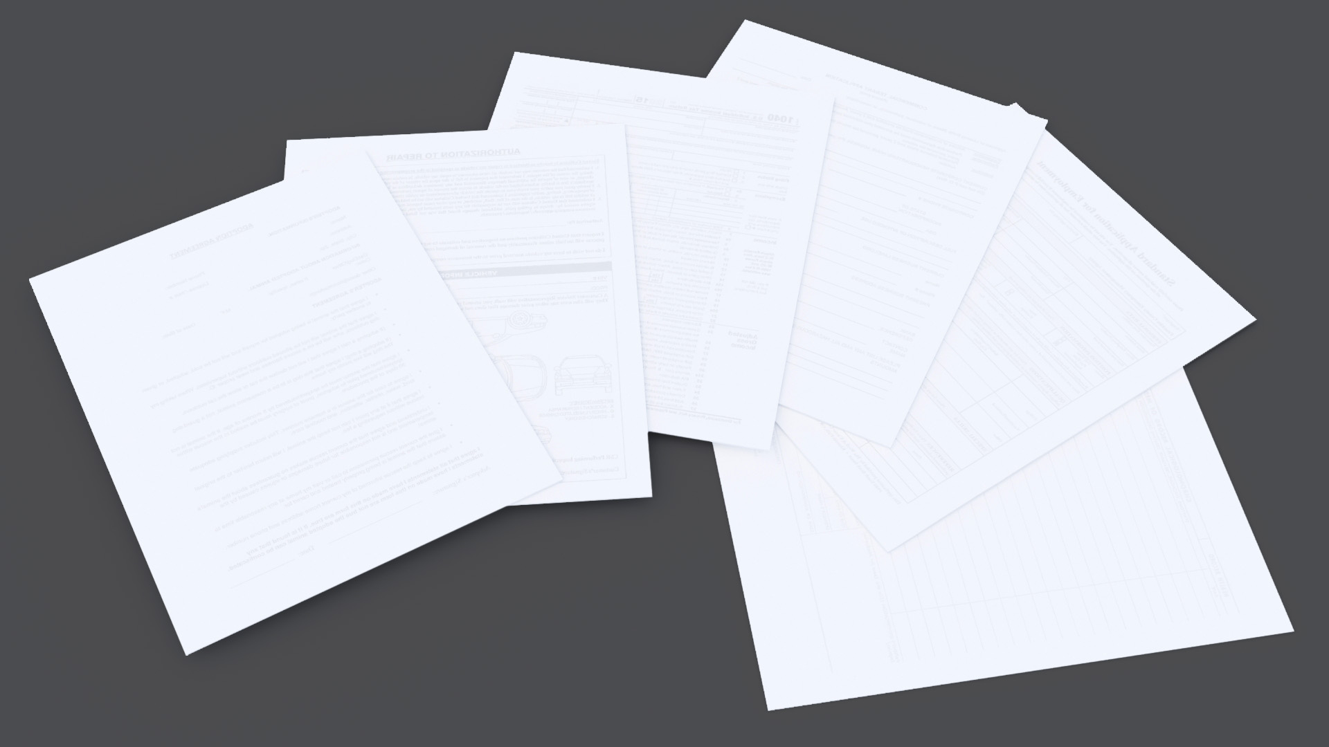 Office paperwork 3D model - TurboSquid 1237474