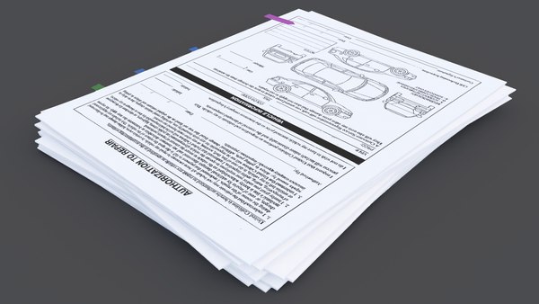 Office paperwork 3D model - TurboSquid 1237474
