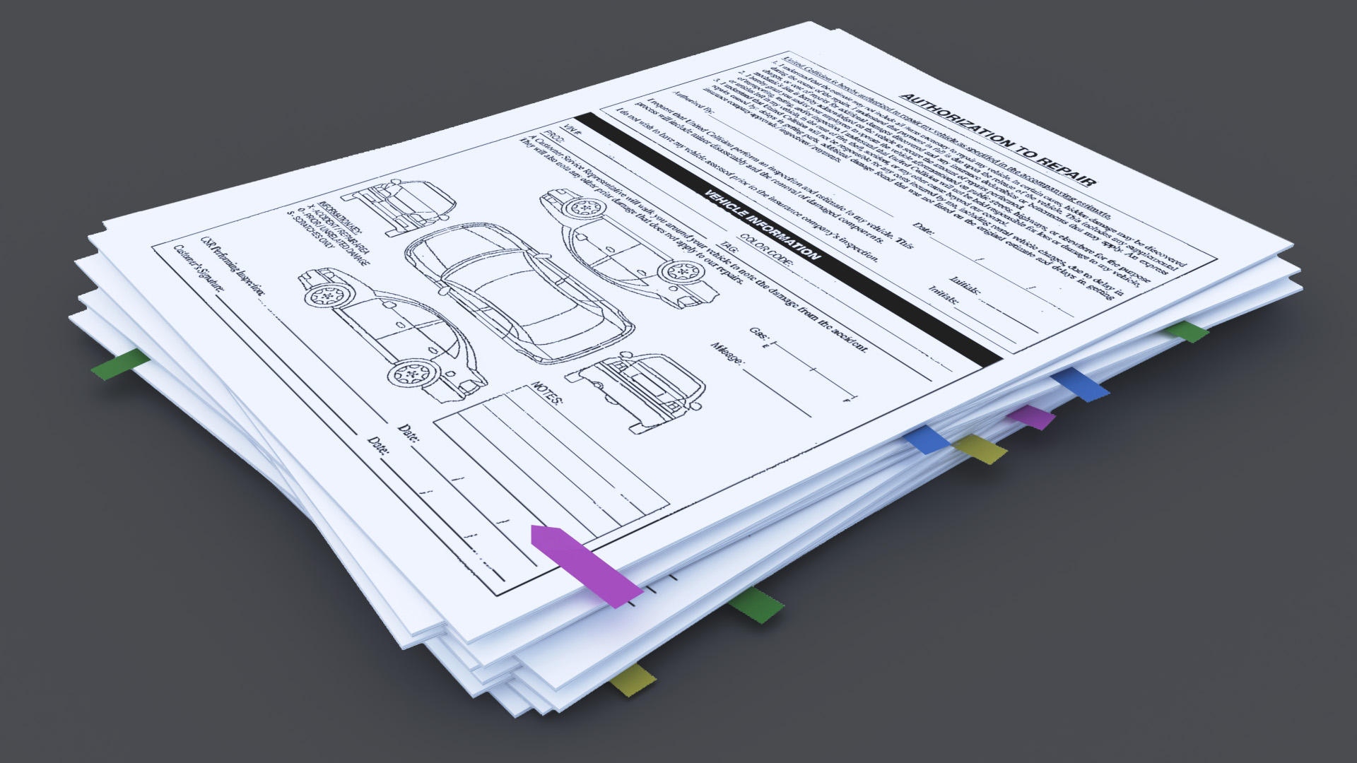 Office paperwork 3D model - TurboSquid 1237474