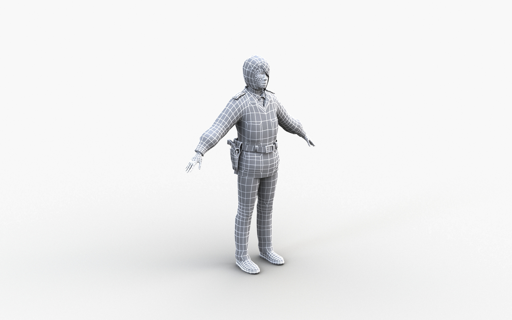 Character Female Police Officer 3D Model - TurboSquid 1570901