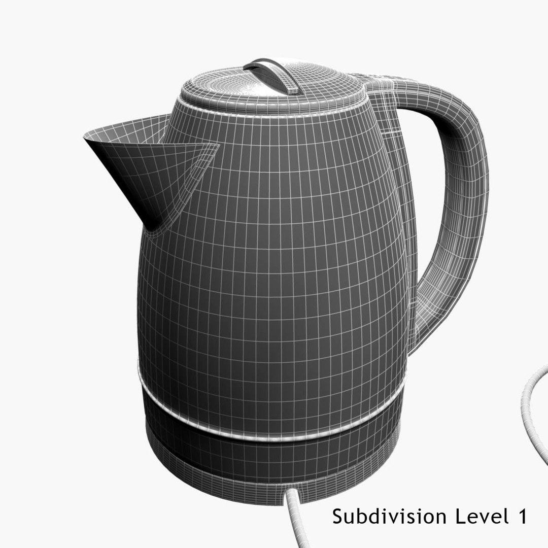 electric kettle 3d model