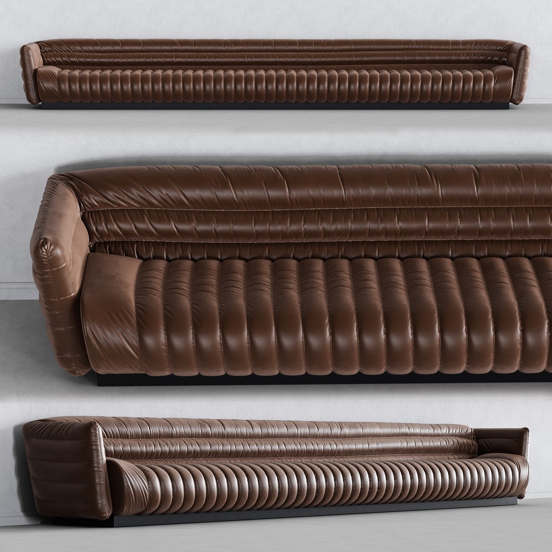 3D model leather sofa - TurboSquid 1511914