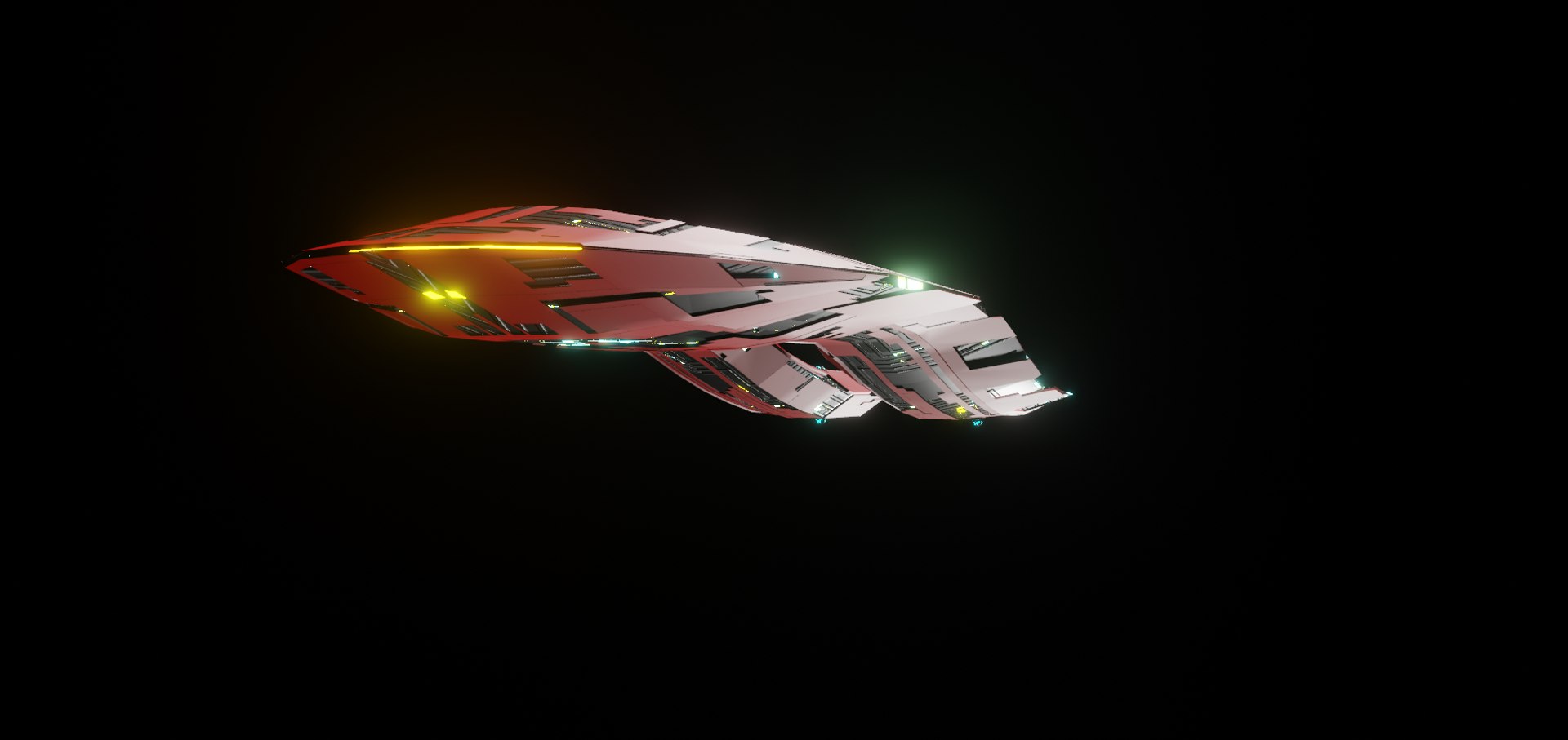 Alien Destroyer Spaceship 3D Model - TurboSquid 2188970