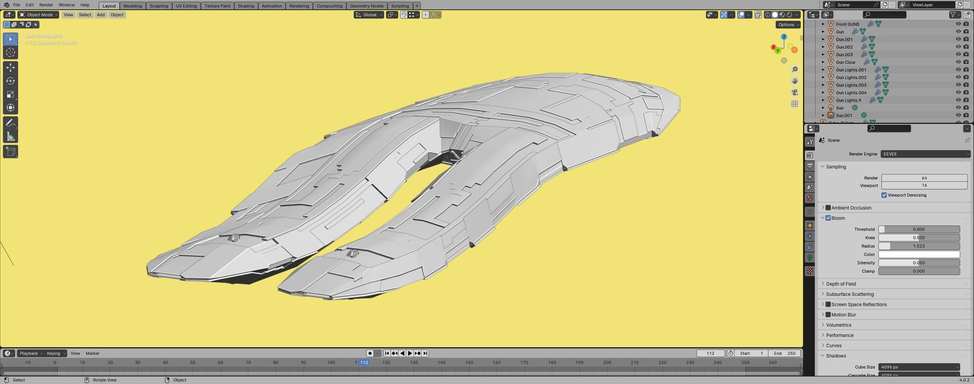 Alien Destroyer Spaceship 3D Model - TurboSquid 2188970