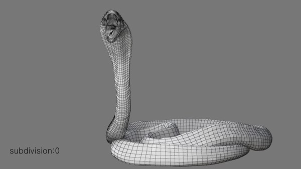3D snake rig - TurboSquid 1273422