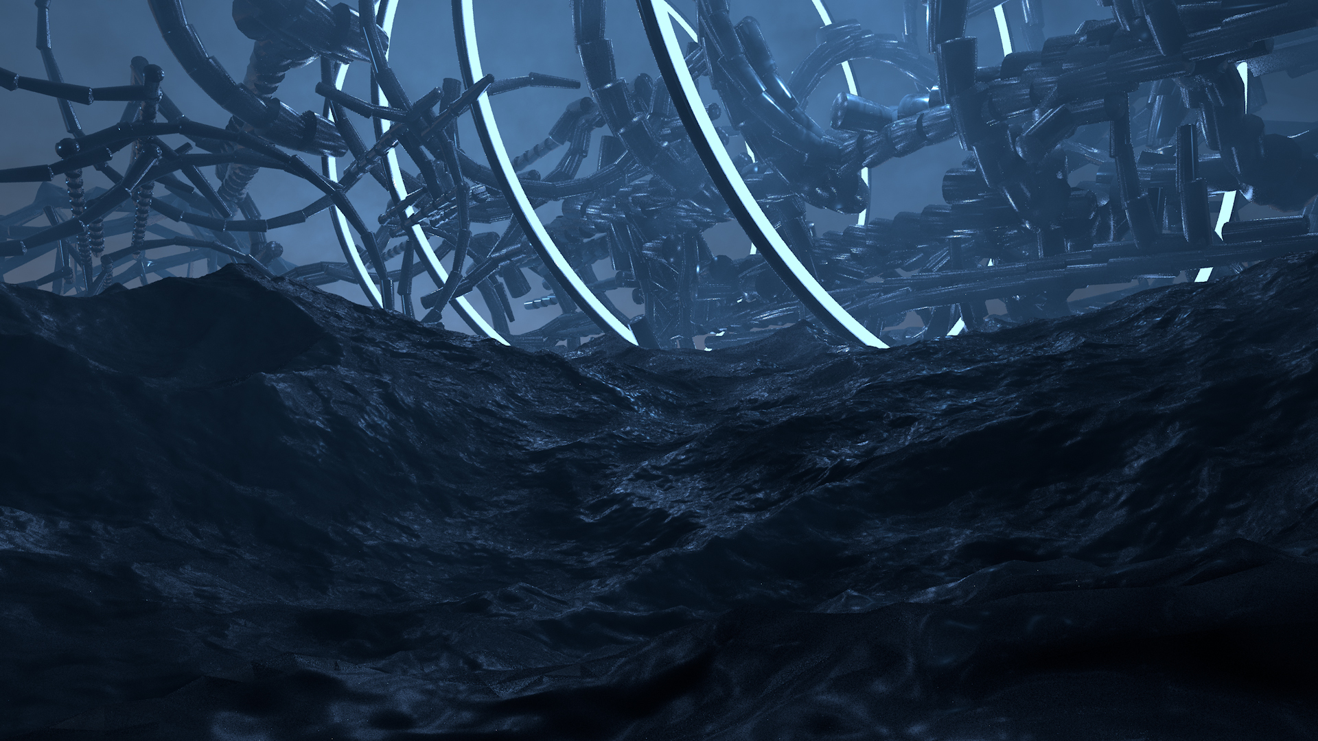 3D concepts strange structure alien - TurboSquid 1472536
