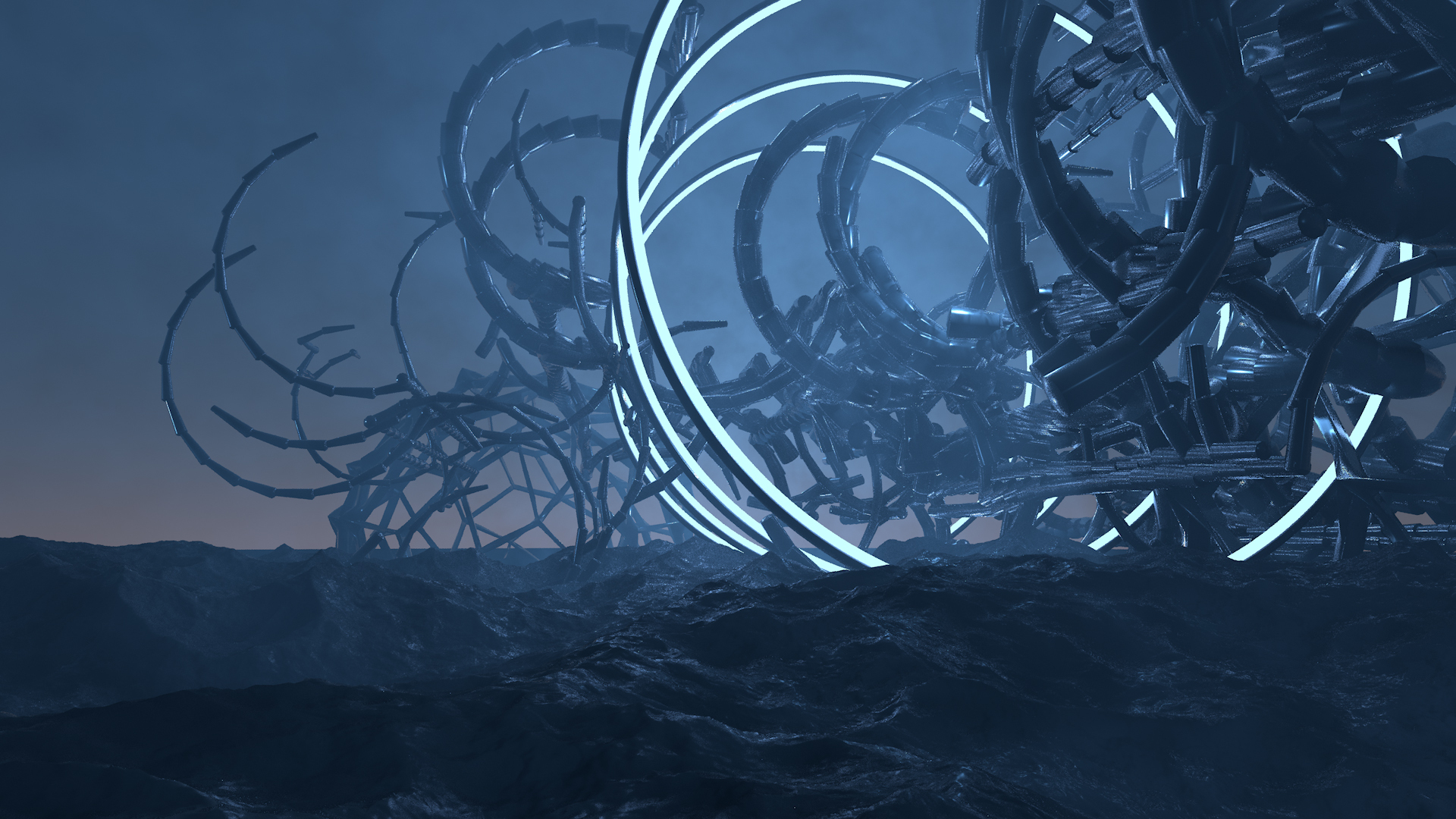 3D concepts strange structure alien - TurboSquid 1472536