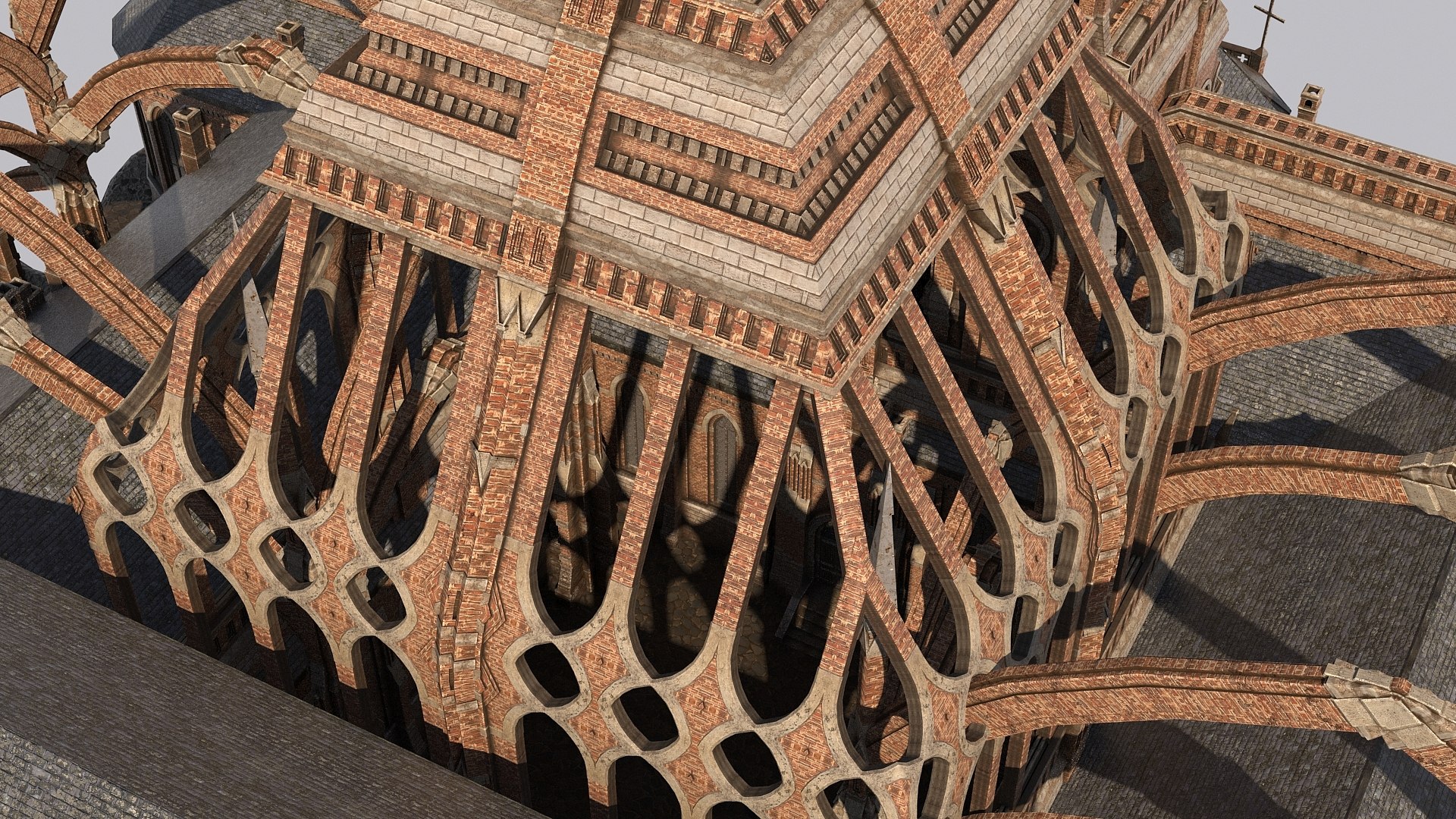3D Gothic Cathedral 01 Model - TurboSquid 1372784