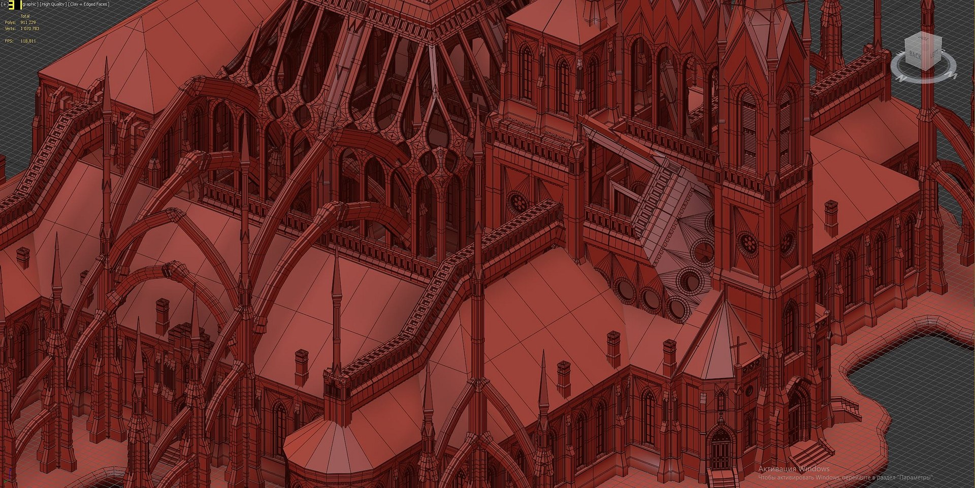3D Gothic Cathedral 01 Model - TurboSquid 1372784