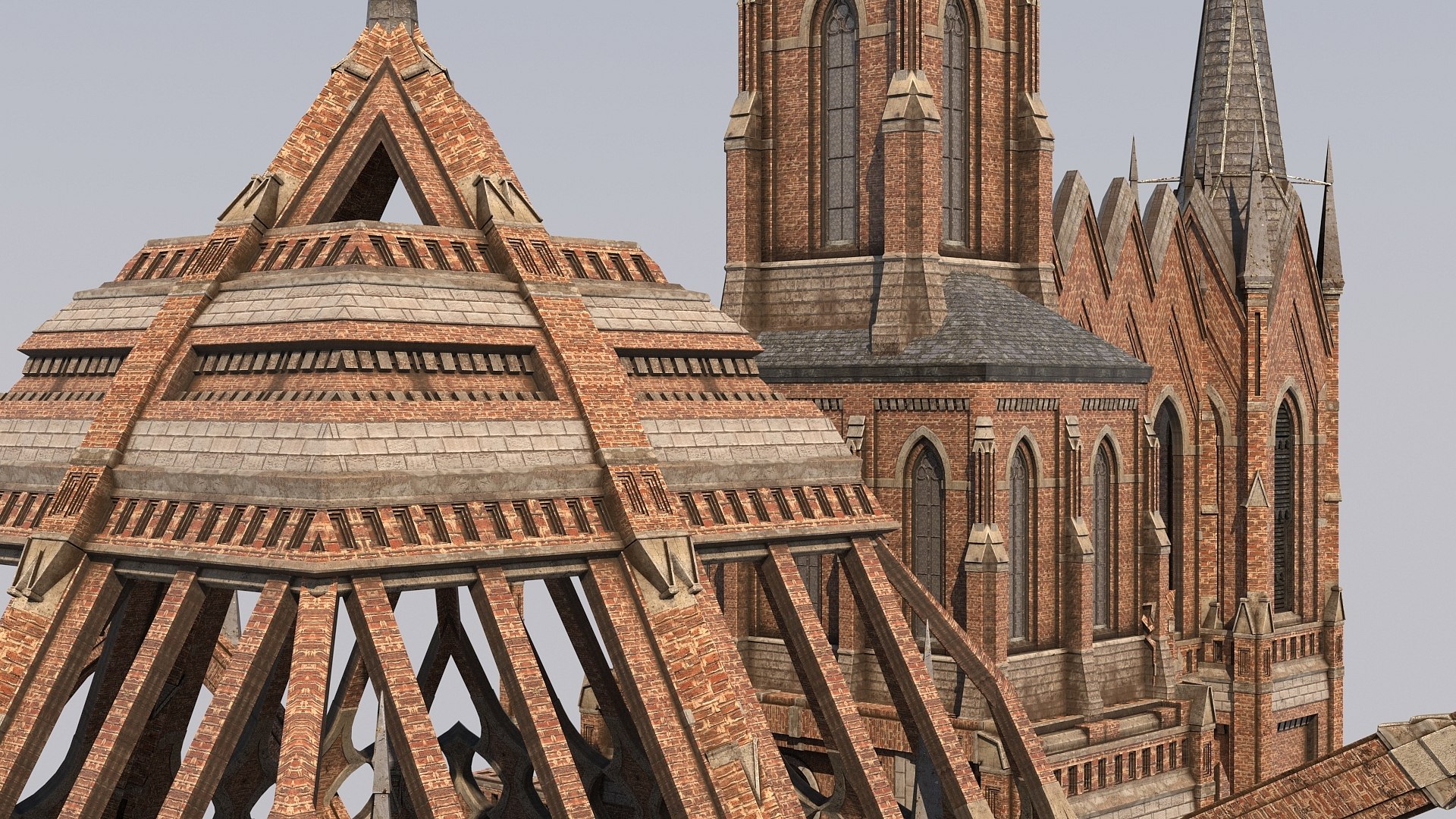 3D Gothic Cathedral 01 Model - TurboSquid 1372784