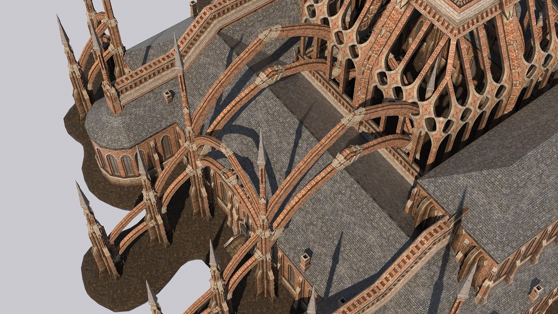 3D Gothic Cathedral 01 Model - TurboSquid 1372784