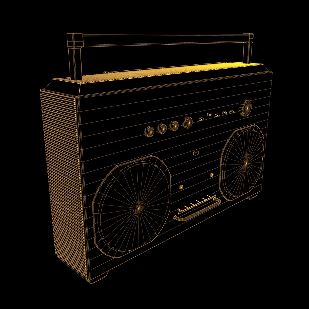 Boom Box 3d Max