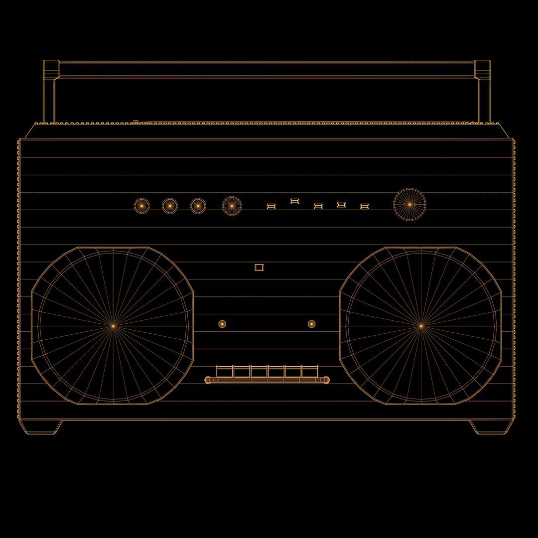 Boom Box 3d Max