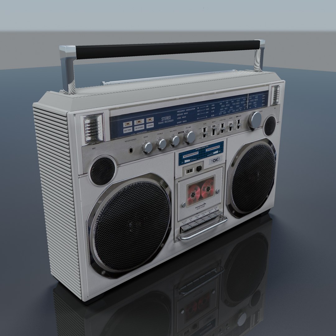 Boom Box 3d Max