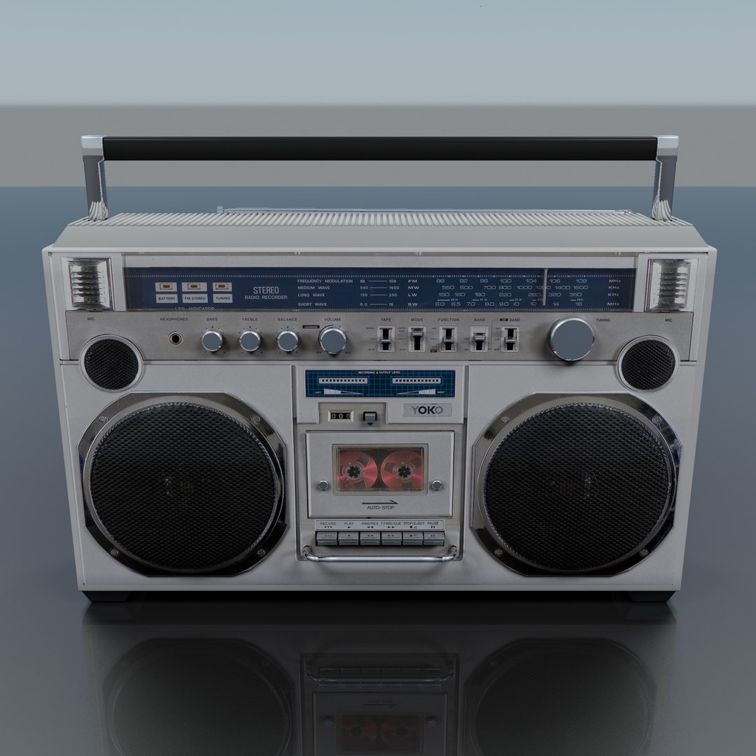 Boom Box 3d Max