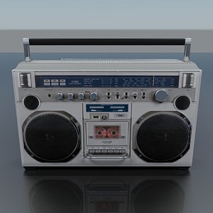 Low Poly Boom Box 3D Models For Download | TurboSquid