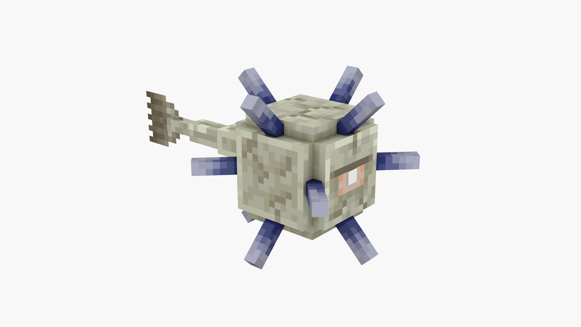 Elder Guardian Minecraft 3D Model - TurboSquid 2347430