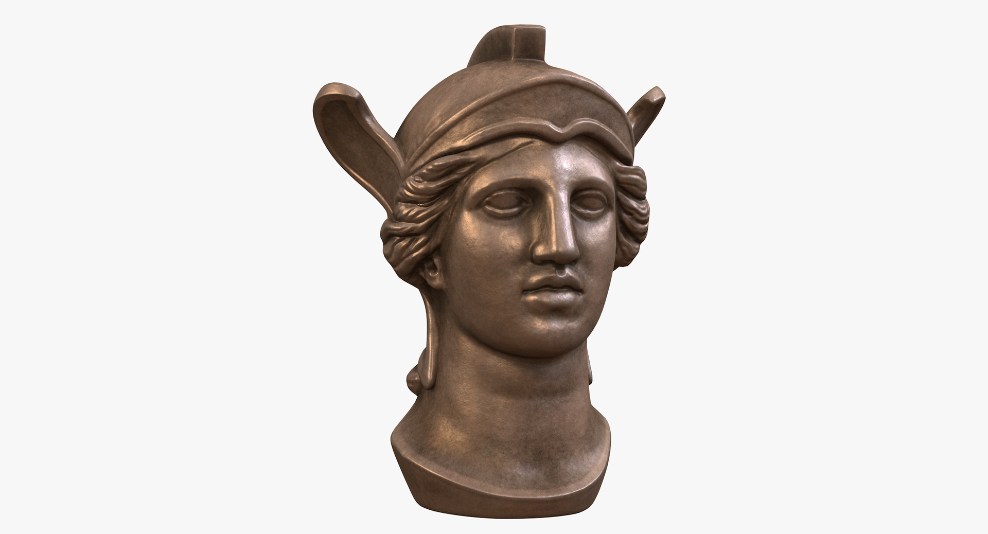 3D Athena Head Bronze - TurboSquid 2131808