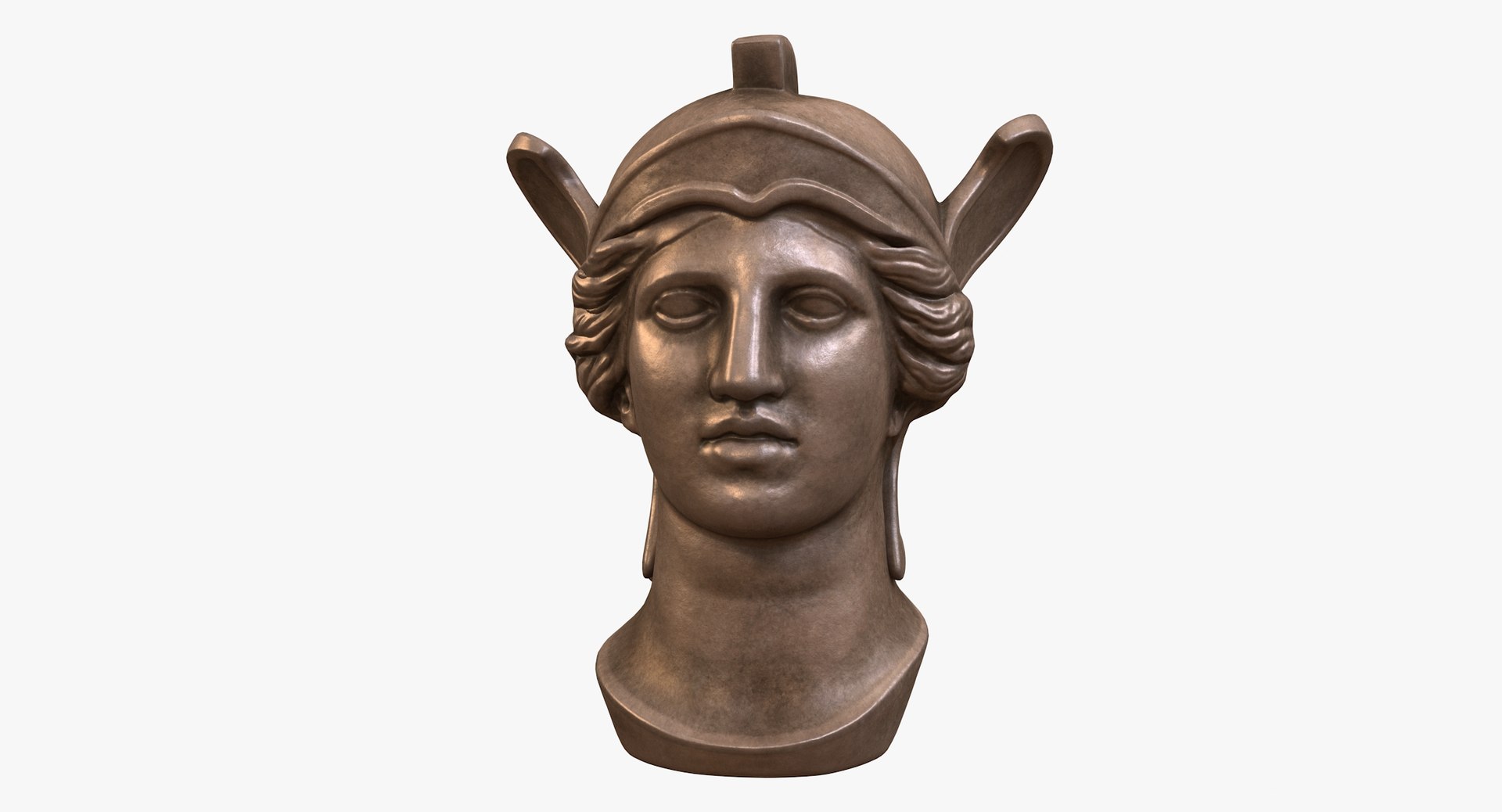 3D Athena Head Bronze - TurboSquid 2131808