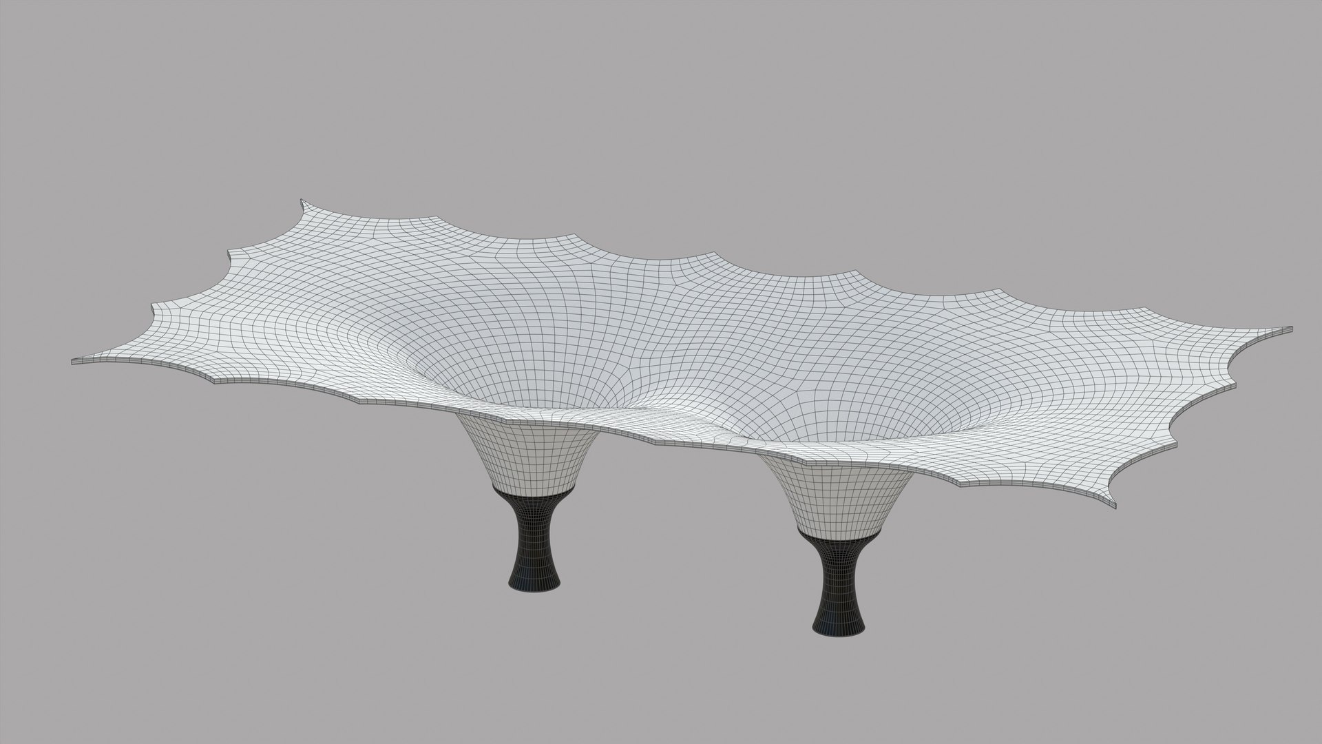 Inverted Umbrella Tensile Structure Arch 3D Model - TurboSquid 2257534