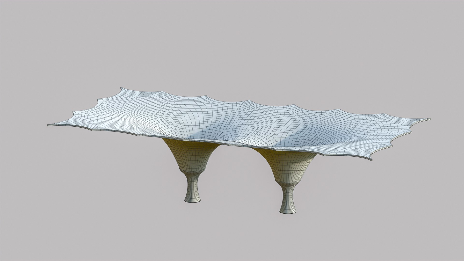 Inverted Umbrella Tensile Structure Arch 3D Model - TurboSquid 2257534