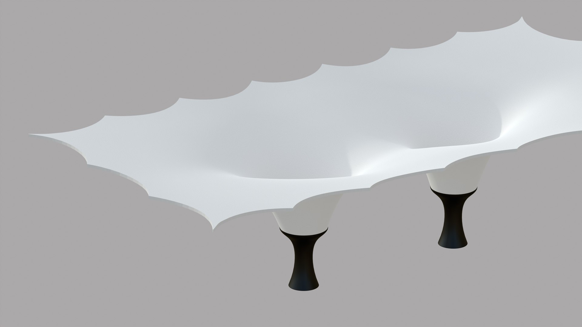 Inverted Umbrella Tensile Structure Arch 3D Model - TurboSquid 2257534