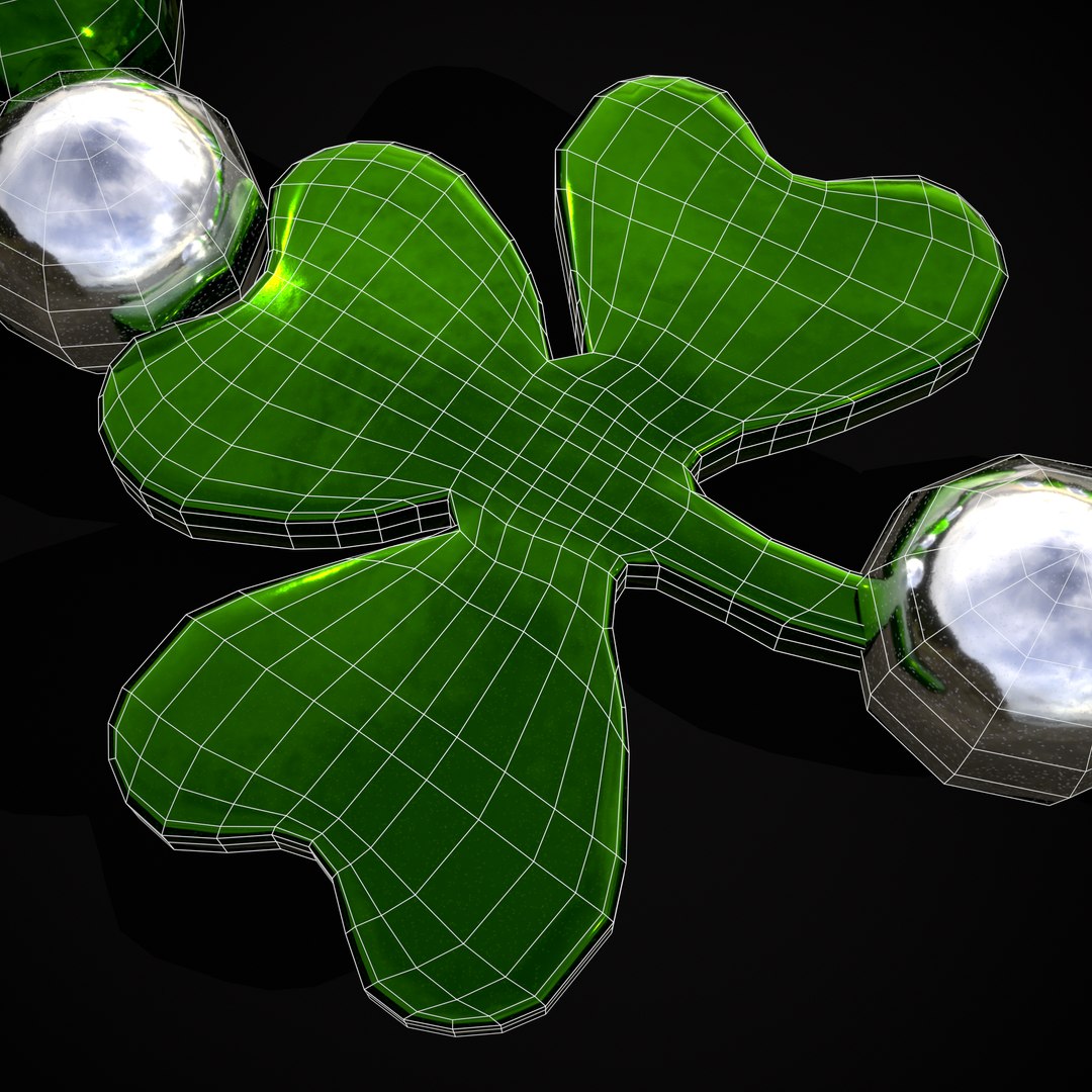 3D Clover Bead Bracelet Model - TurboSquid 2045674