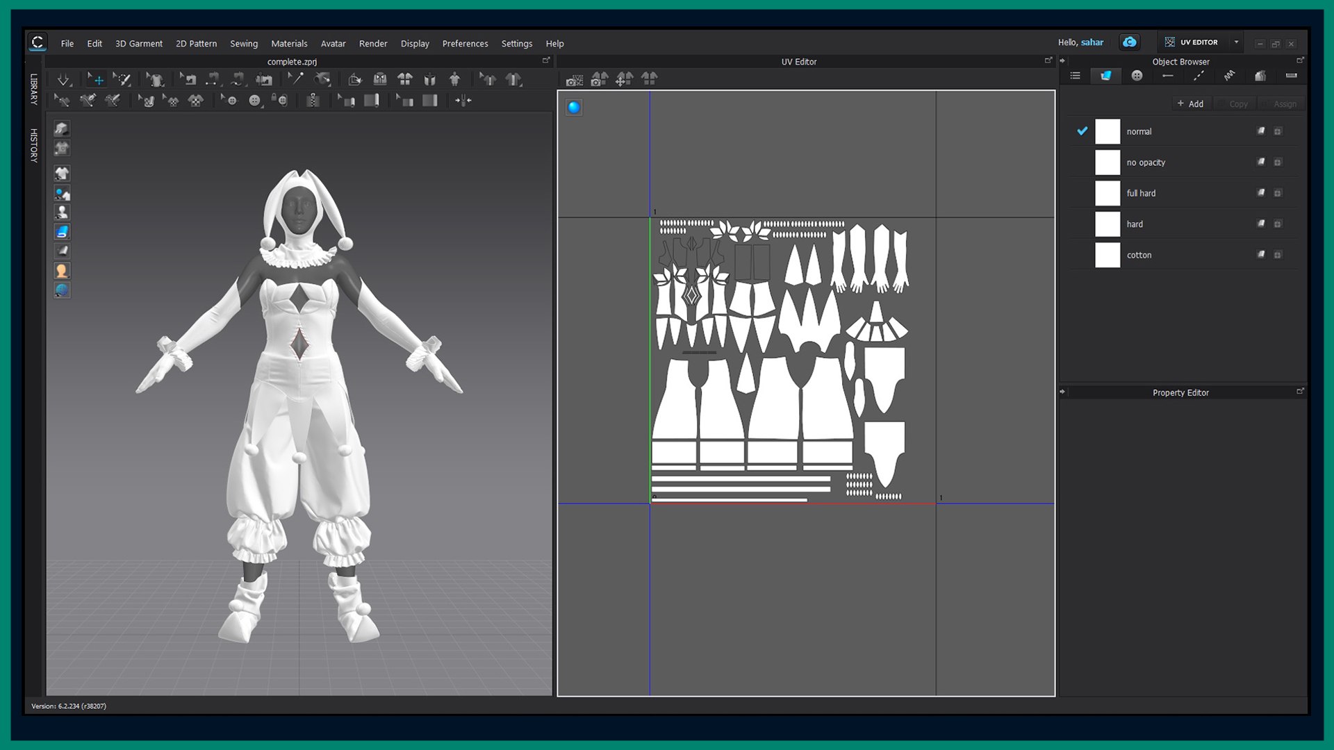 3D Female Clown Or Circus Outfit With Texture Model - TurboSquid 2302807