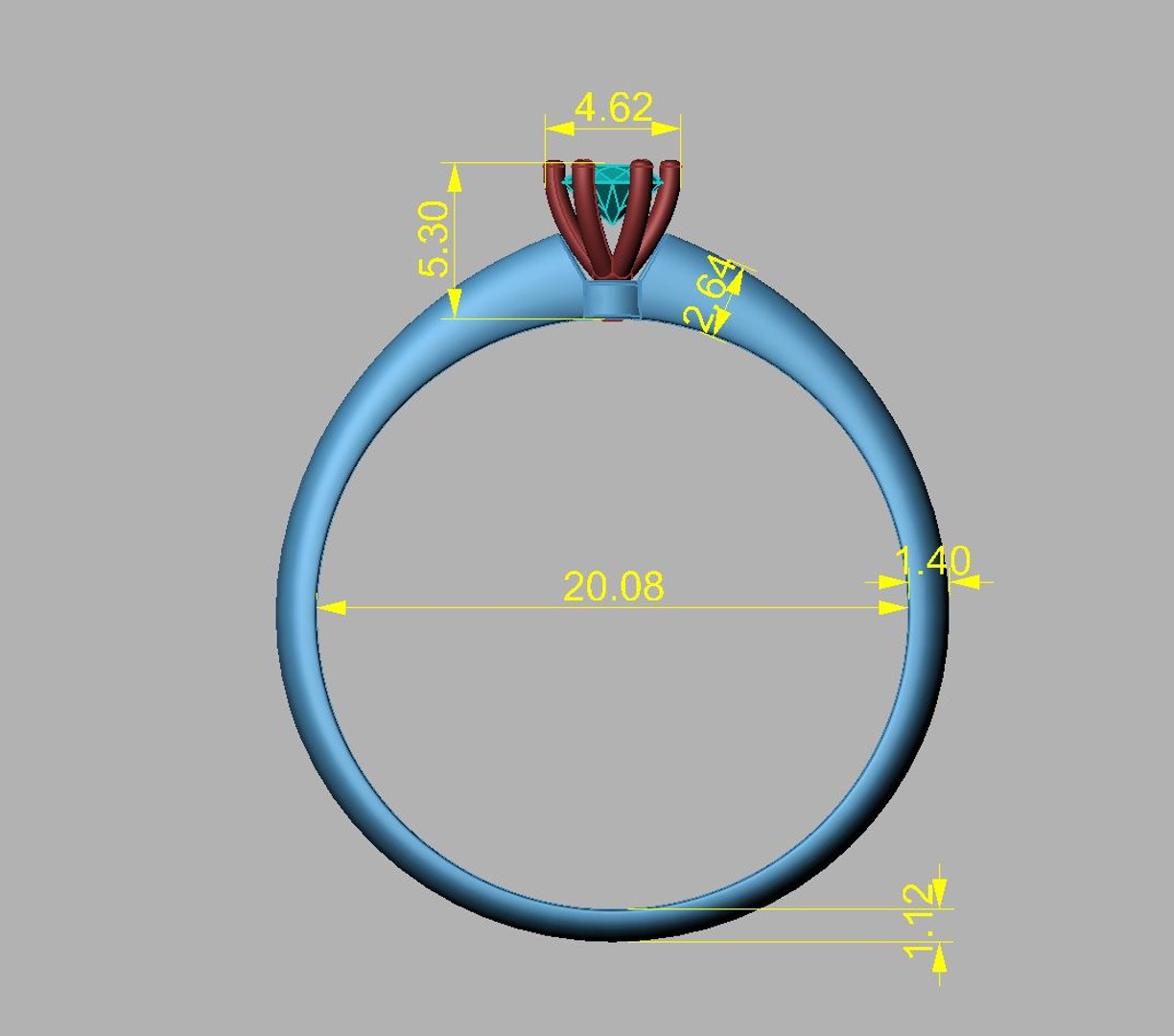 Free Silver Ring 3d Model