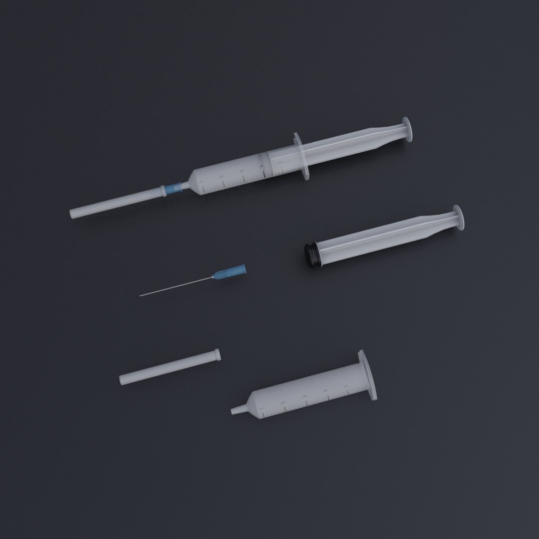 Injection Syringe 3D - TurboSquid 2285586
